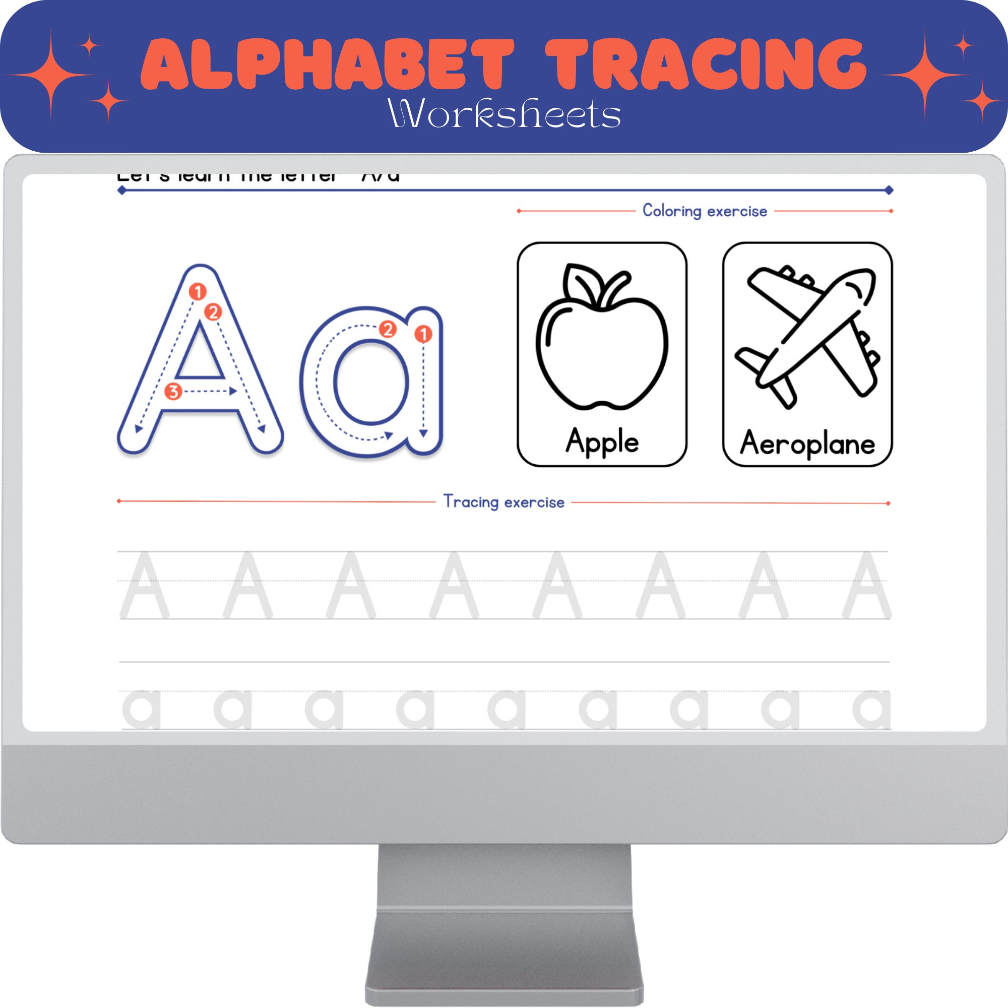 Printable Alphabet Worksheets, ABC Tracing Worksheet for Kids Fun and ...