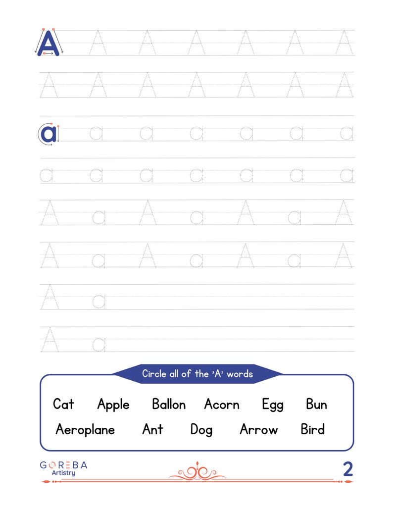 ABC Tracing Worksheet for Kids Fun and Educational Alphabet Learning ...