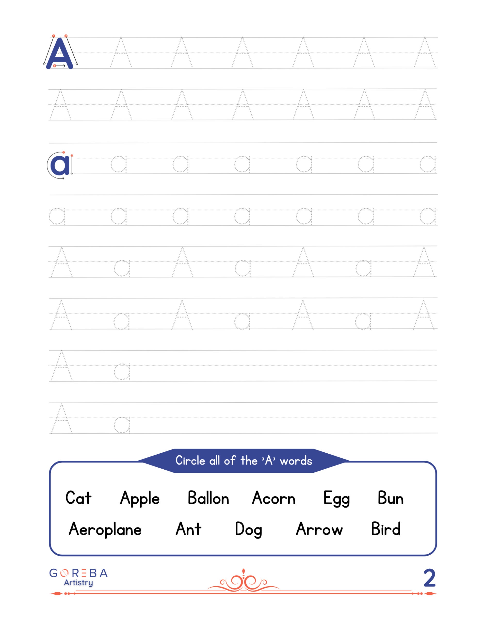 ABC Tracing Worksheet for Kids - Fun and Educational Alphabet Learning ...