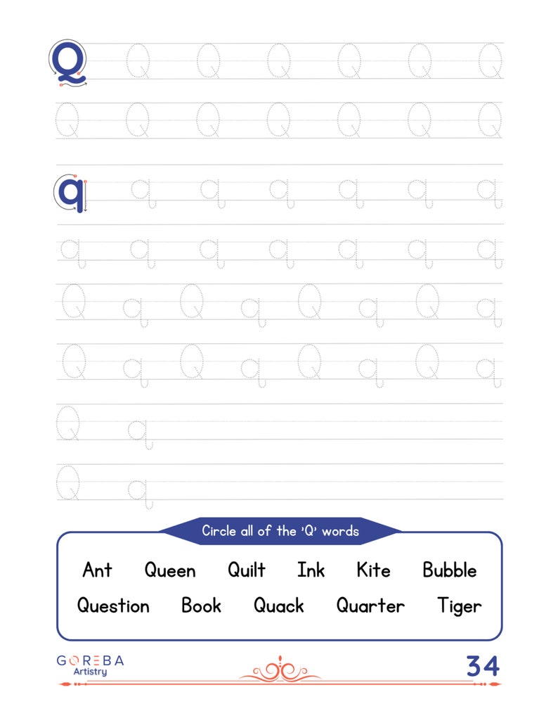 ABC Tracing Worksheet for Kids Fun and Educational Alphabet Learning ...