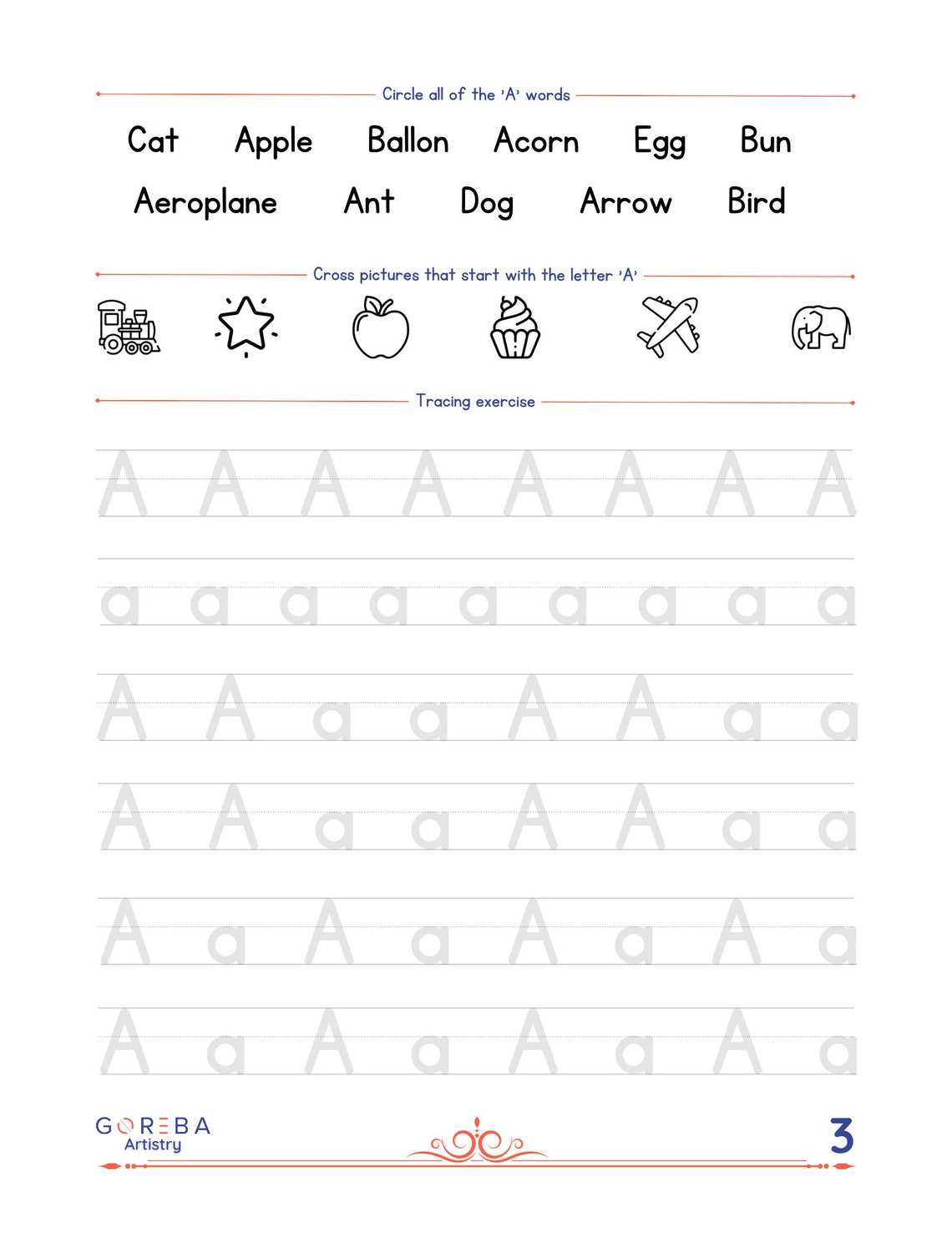Printable Alphabet Worksheets, ABC Tracing Worksheet for Kids Fun and ...
