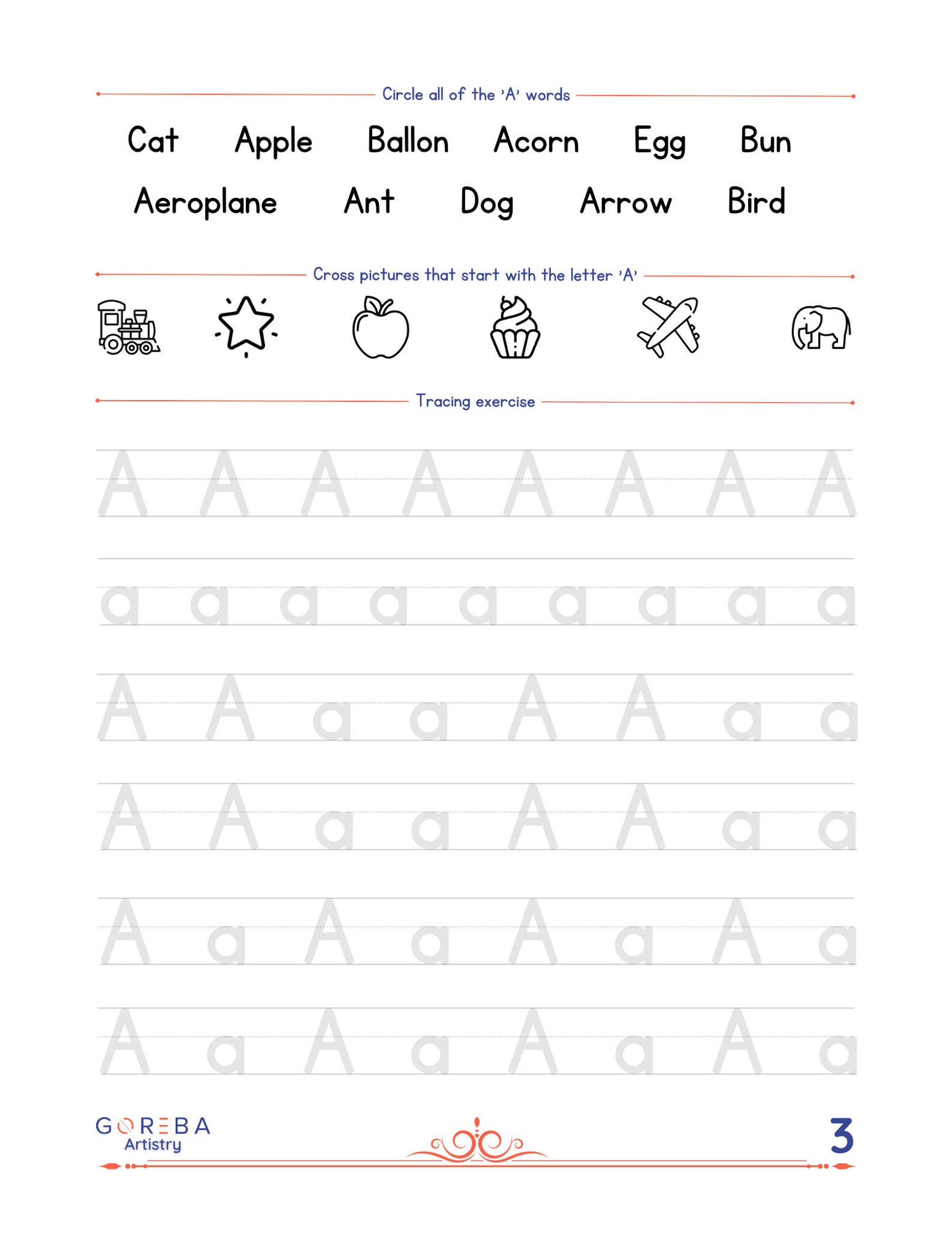 Printable Alphabet Worksheets, ABC Tracing Worksheet for Kids Fun and ...