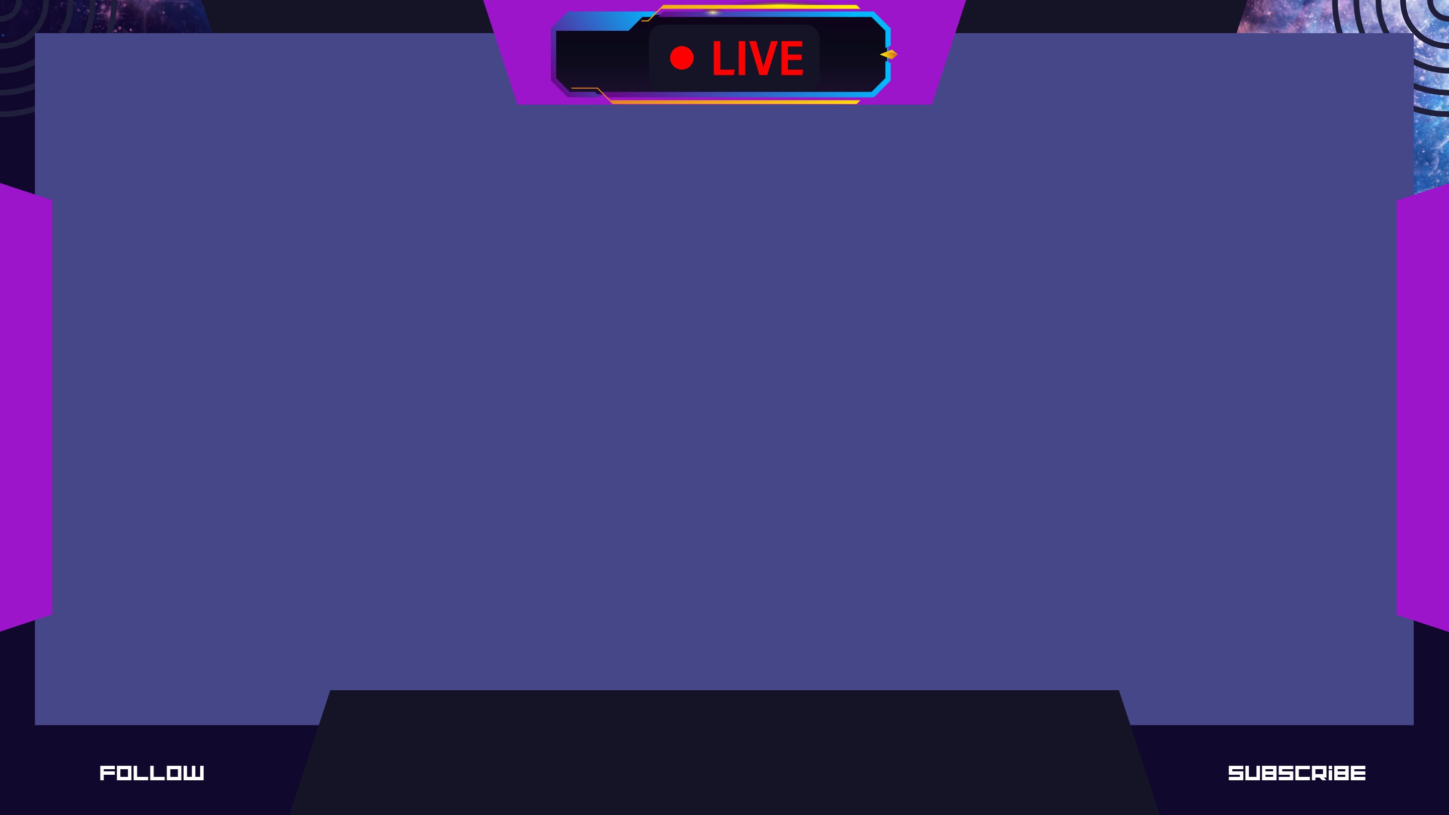 Modern Purple Blue Twitch Stream Package Overlays Panels - Etsy