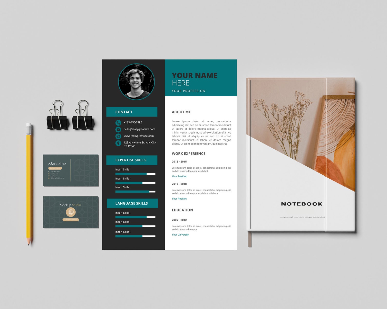 Professional Modern Resume Template for Canva | Editable CV Design ...