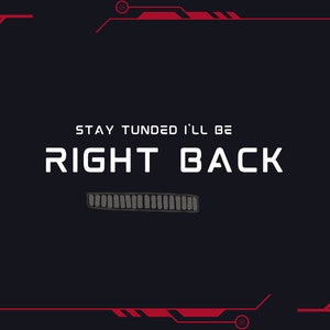 Black and Red Modern Neon Twitch Screen Eye-catching Twitch Elements ...