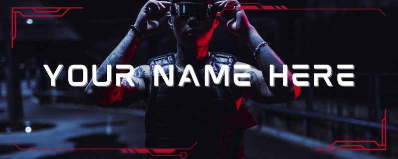 Premium Black and Red Neon Twitch Stream Package Streamer Graphics ...