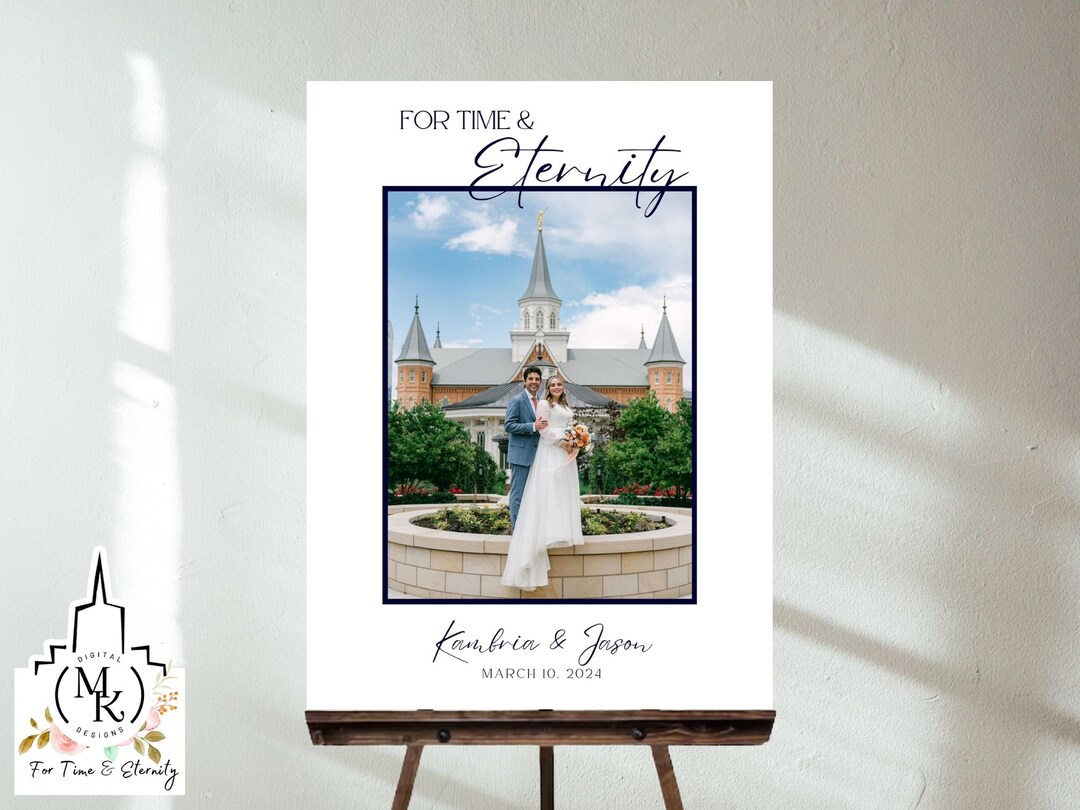 Editable Wedding Day Poster - Kambria Set, LDS - Mr. and Mrs. Photo ...