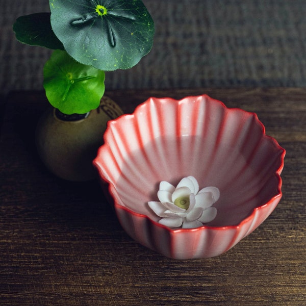Ceramic Flower Tea Cups Etsy