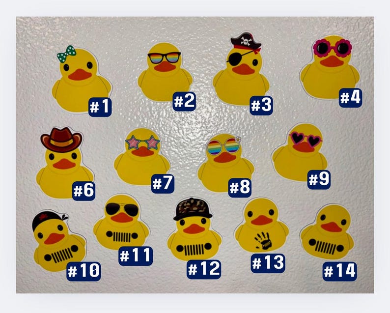 Duck Magnets for Jeep Ducking and Cruising Rubber Duckie Magnet Car ...