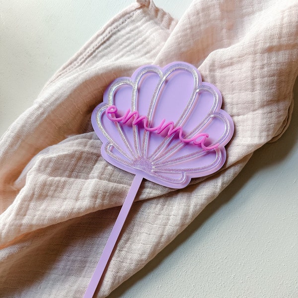 Seashell Cake Topper - Etsy