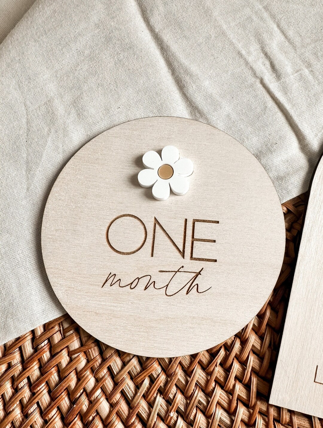 Daisy Bow Baby Milestone Markers | Monthly Milestone Markers | 12 Month ...