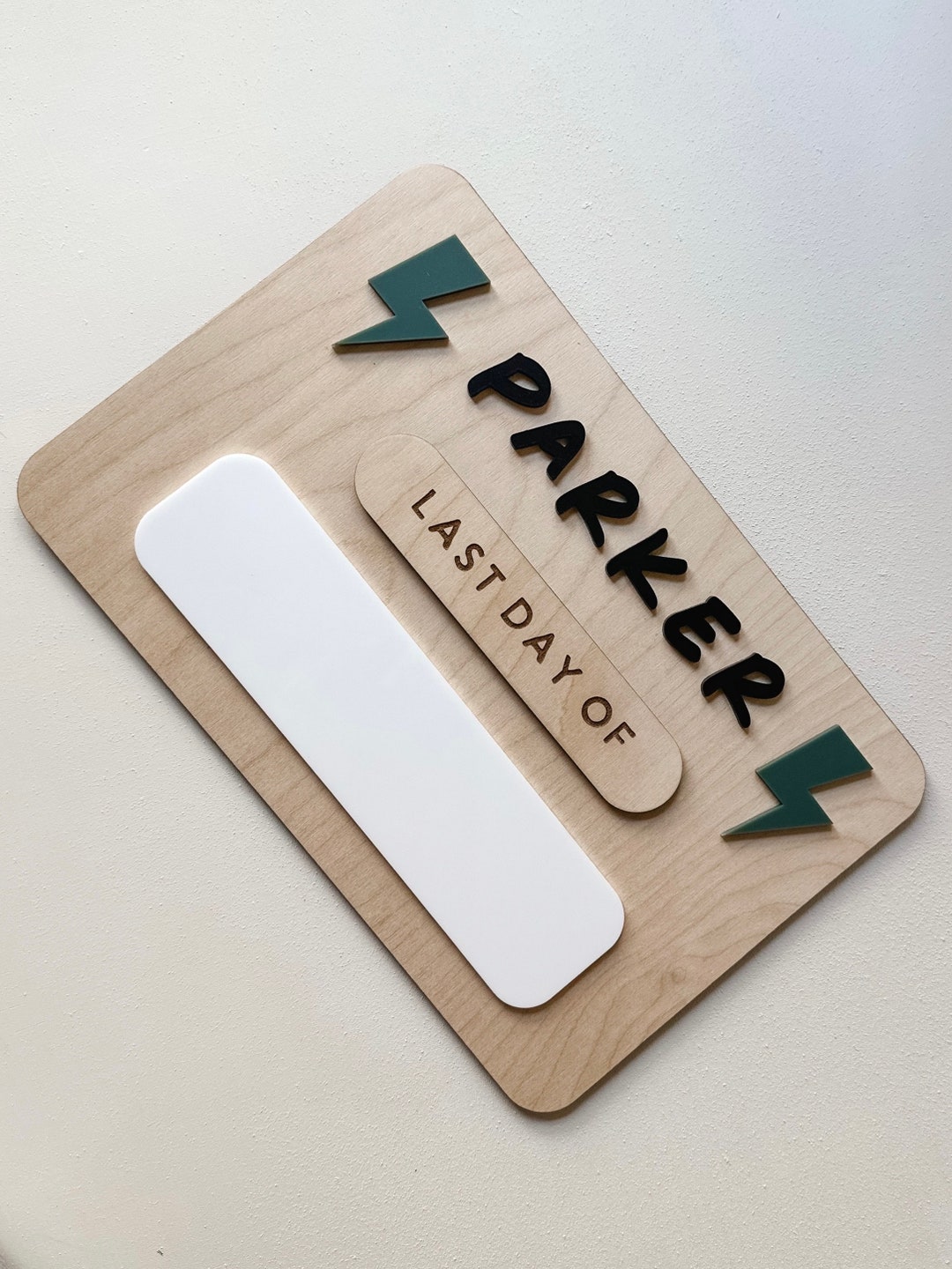 Lightning Bolt Theme School Signs | Custom First & Last Day of School ...