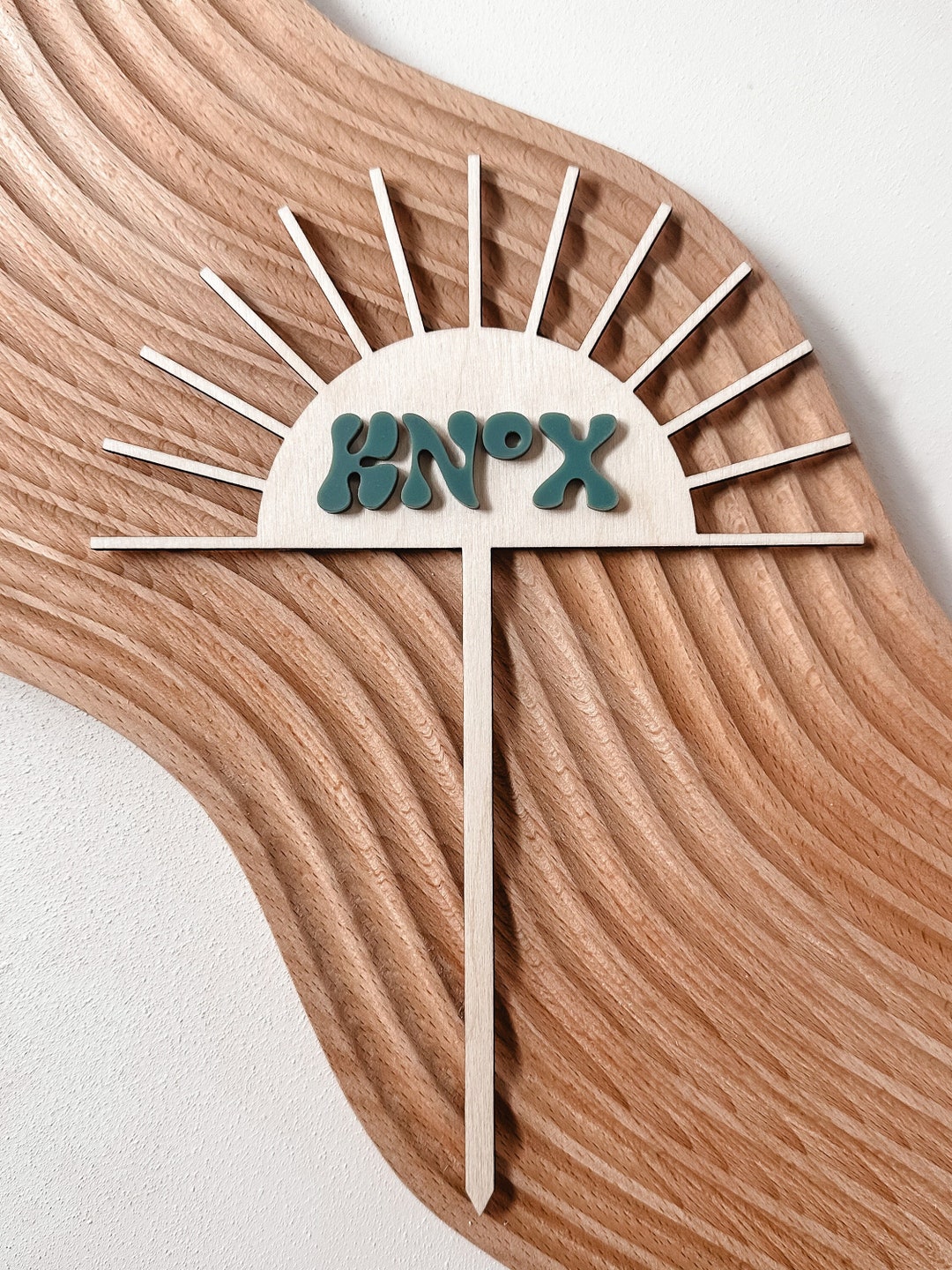 Custom Sun Cake Topper | Wood and Acrylic | Personalized Cake ...