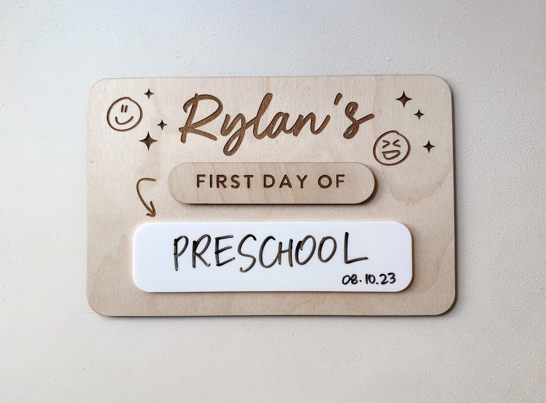 Custom First and Last Day of School Sign | Interchangeable Back to ...