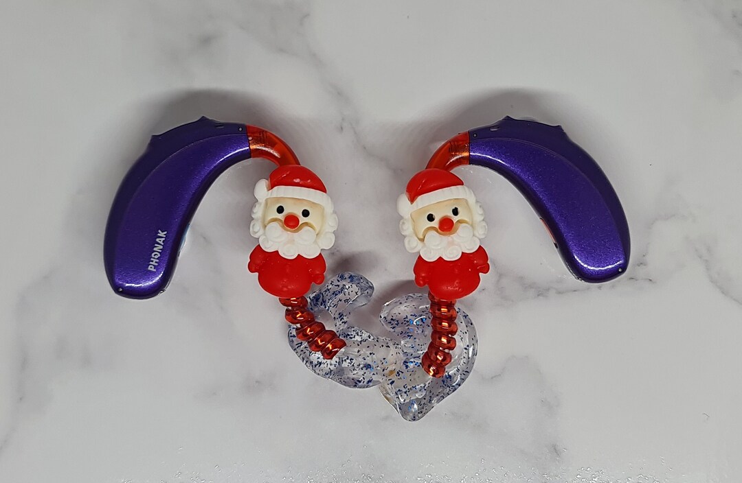 Santa Hearing Aid/cochlear Implant Charms - Etsy