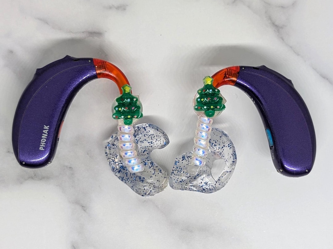 Mini Christmas Tree Hearing Aid/cochlear Implant Charms - Etsy