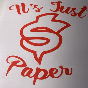 Its Just Paper Decal - Etsy