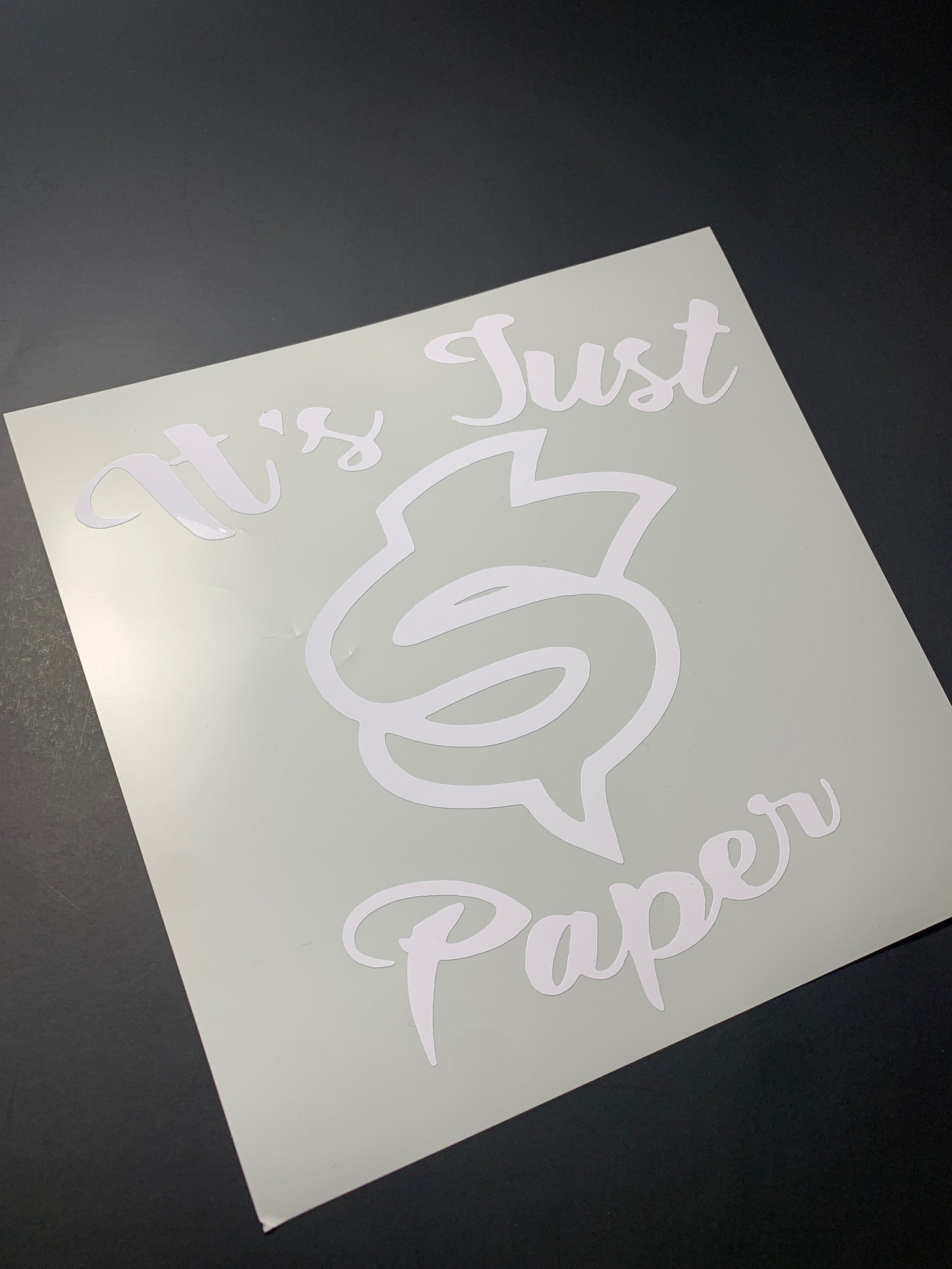 Its Just Paper Decal - Etsy
