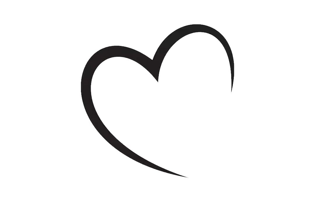 Half Heart Shape SVG, Name Frame Svg, Valentine Heart Svg, Open Heart ...