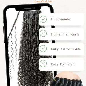 Handmade Boho Locs With Human Hair | Custom Locs - Etsy