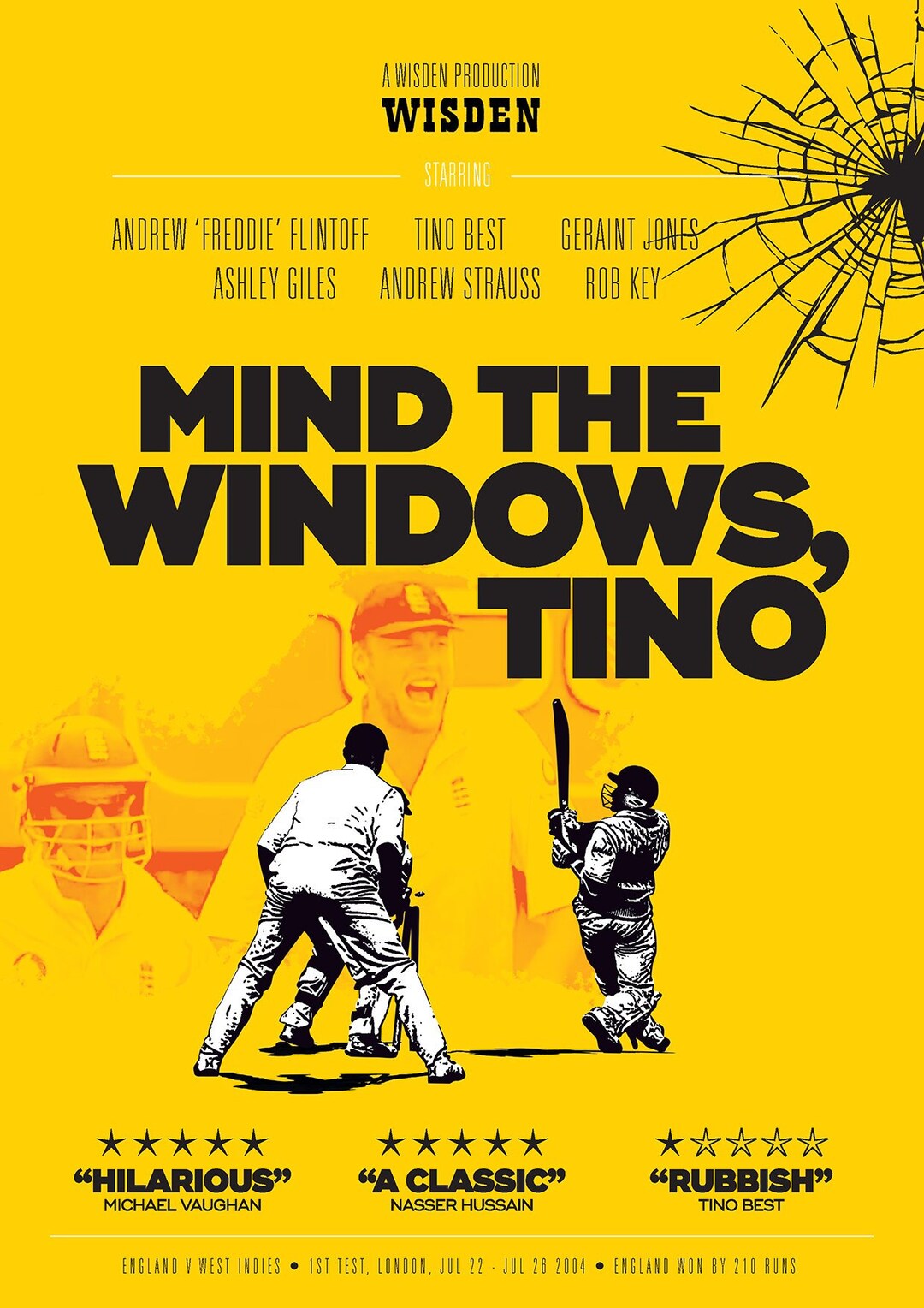 Andrew Flintoff, Tino Best Cricket Poster - Etsy