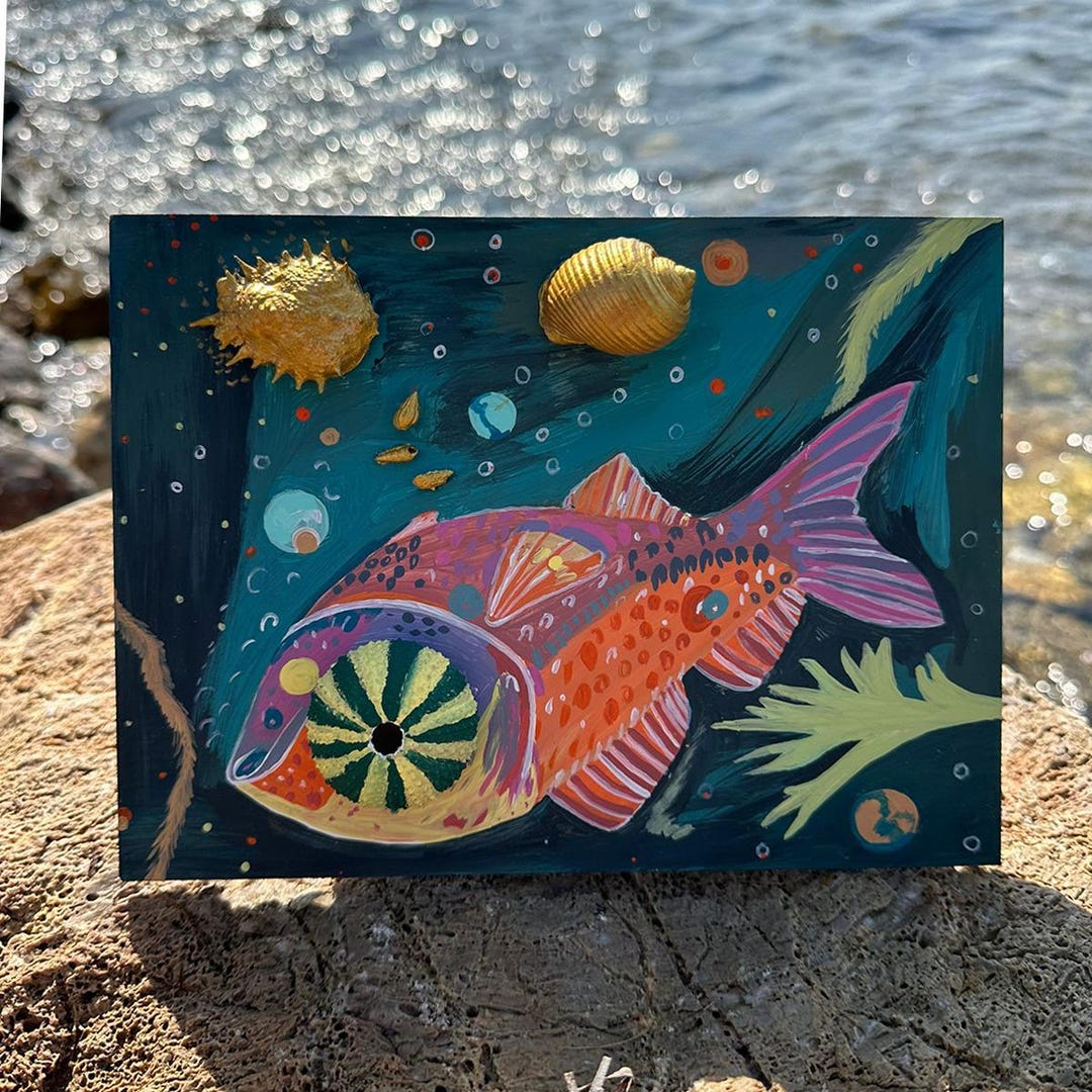 Chance Painting, Design Wall Art, Natural Stone Painting, Stone Art ...