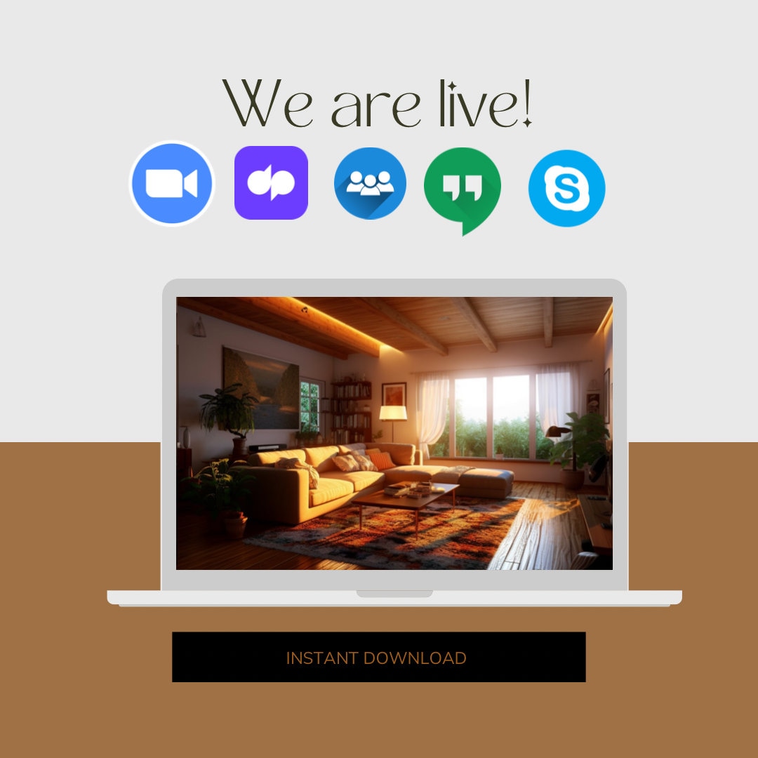 Virtual Background for Virtual Meetings | Skype | Google Meet | Zoom ...
