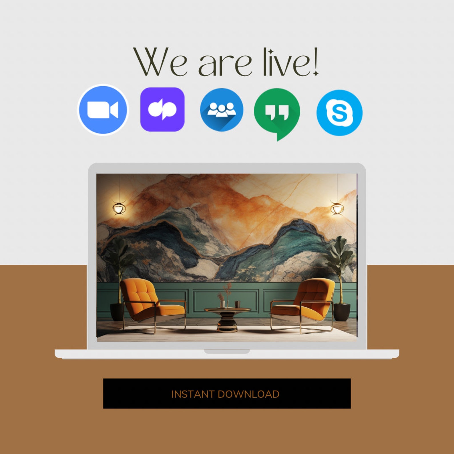 Virtual Background for Virtual Meetings | Skype | Google Meet | Zoom ...