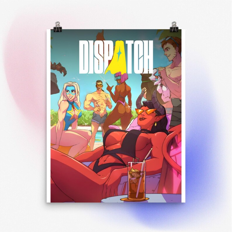 DISPATCH Pool Party Matte Wall Art Poster Print | Anime & Poster Room ...