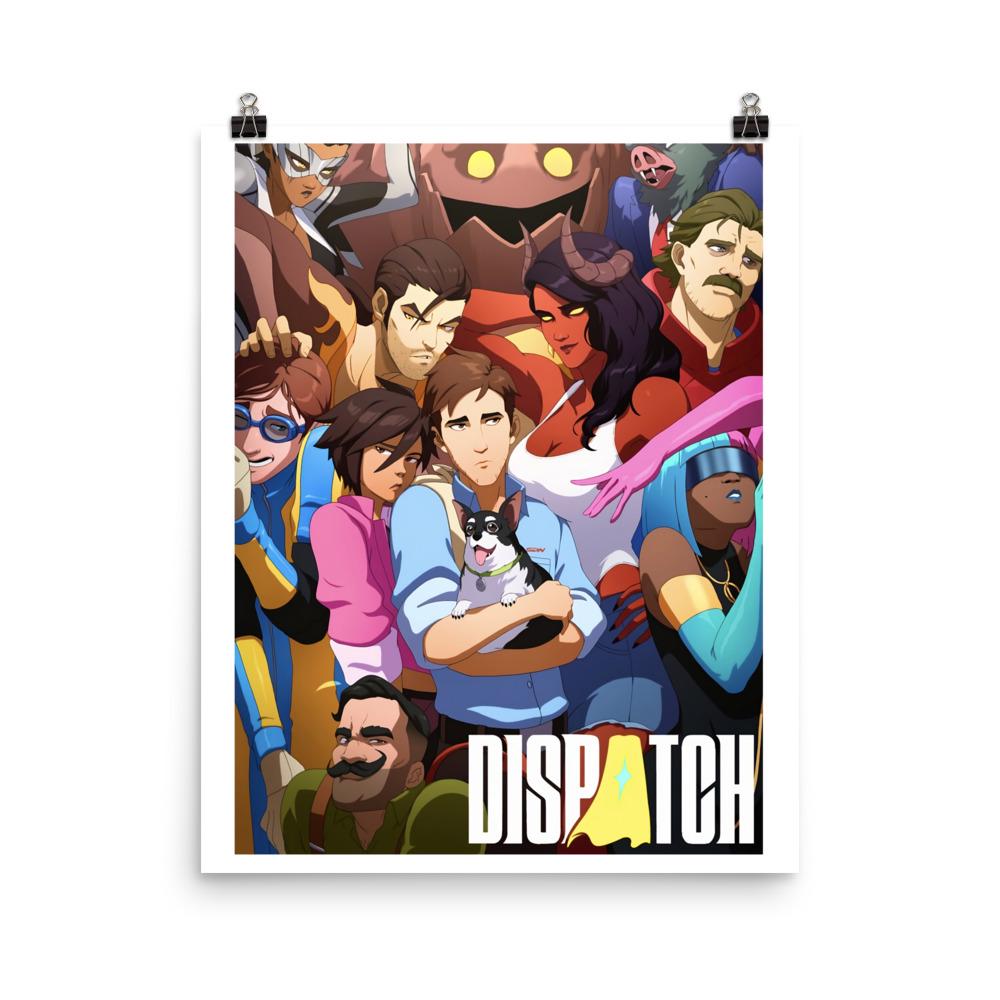 Dispatch Z-team Comic Variant Poster Print | Personalized Video Game ...