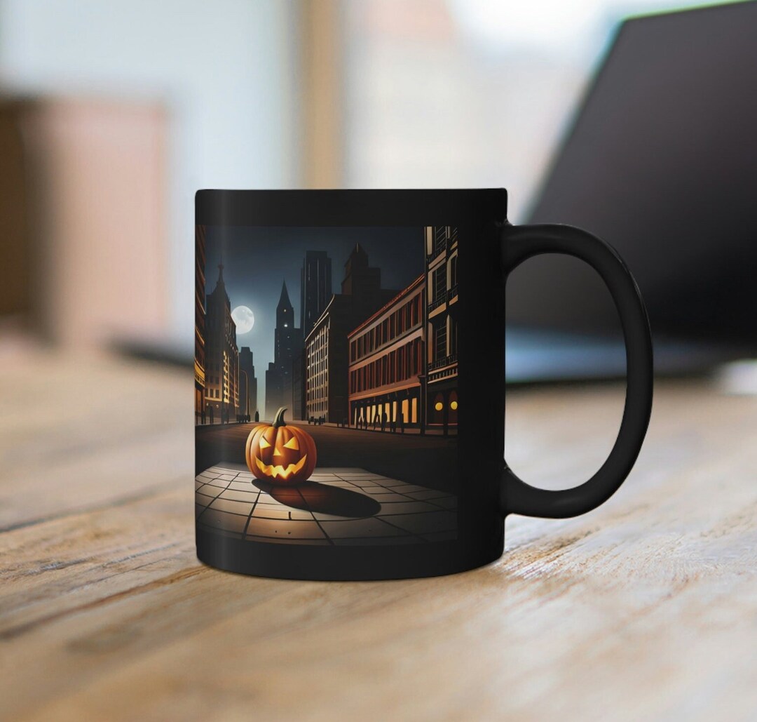 Halloween Coffee Mug Spooky Ghost Java Pumpkin Freaky Fall Caffeine ...