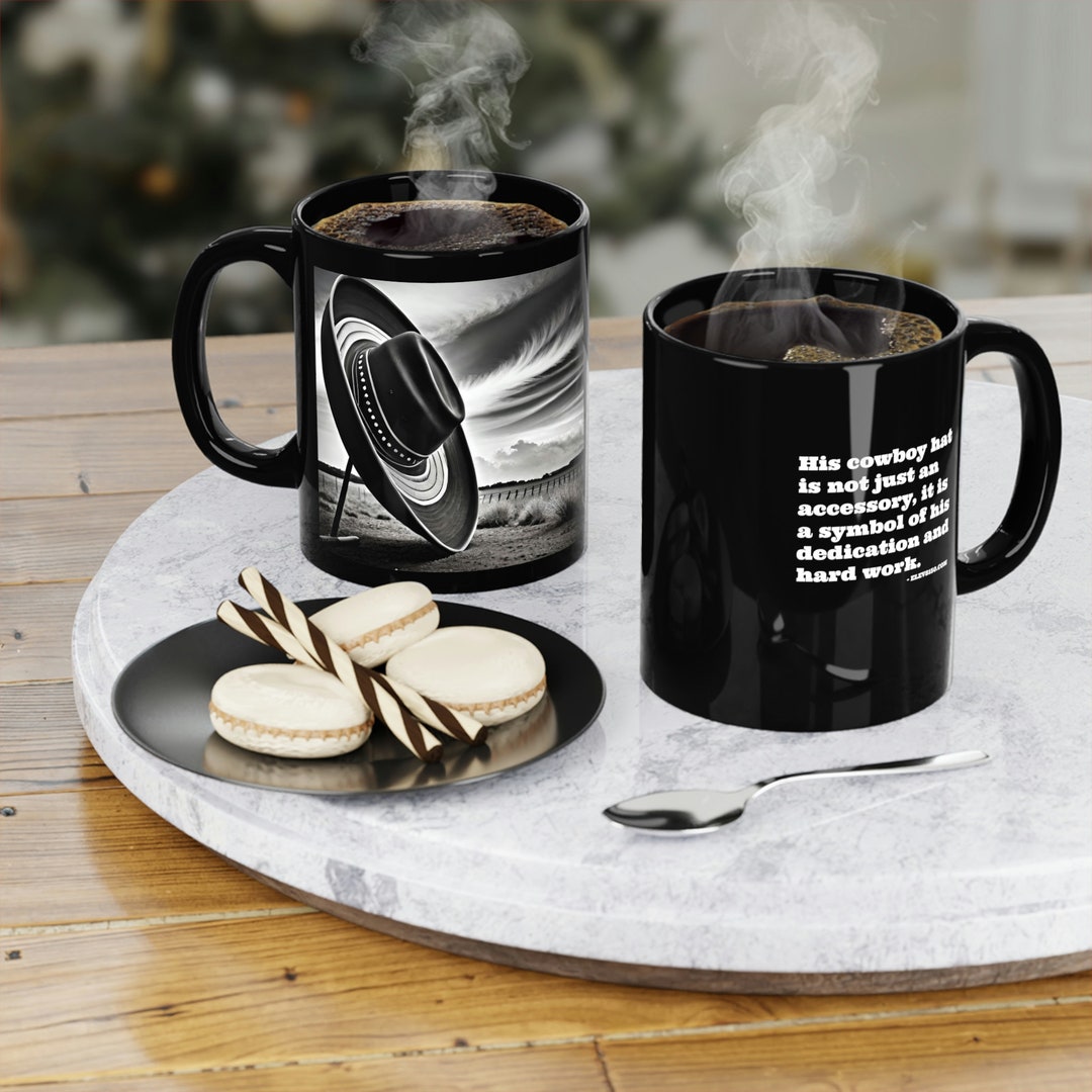 Montana Black Cowboy Coffee Cup Coffee Lovers in Colorado Western ...