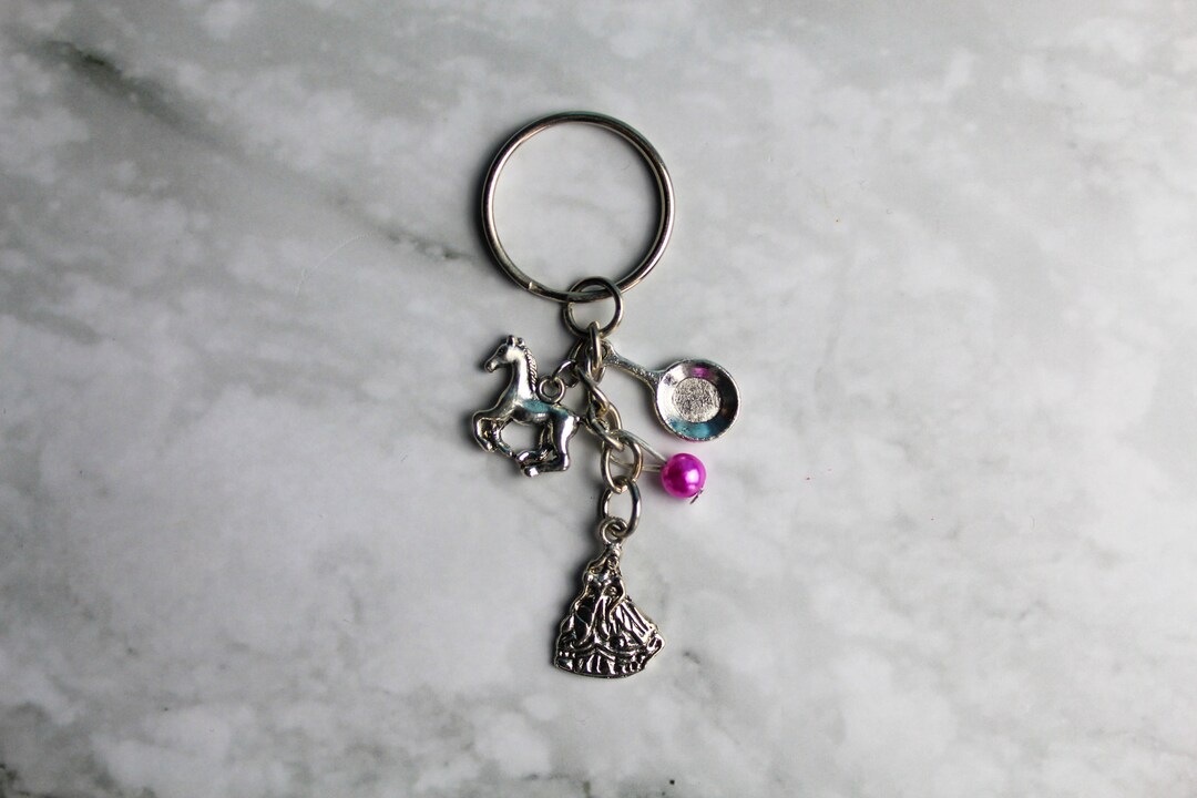 Tangled Keyring, Disney Bag Charm, Rapunzel Keychain Gift Present ...