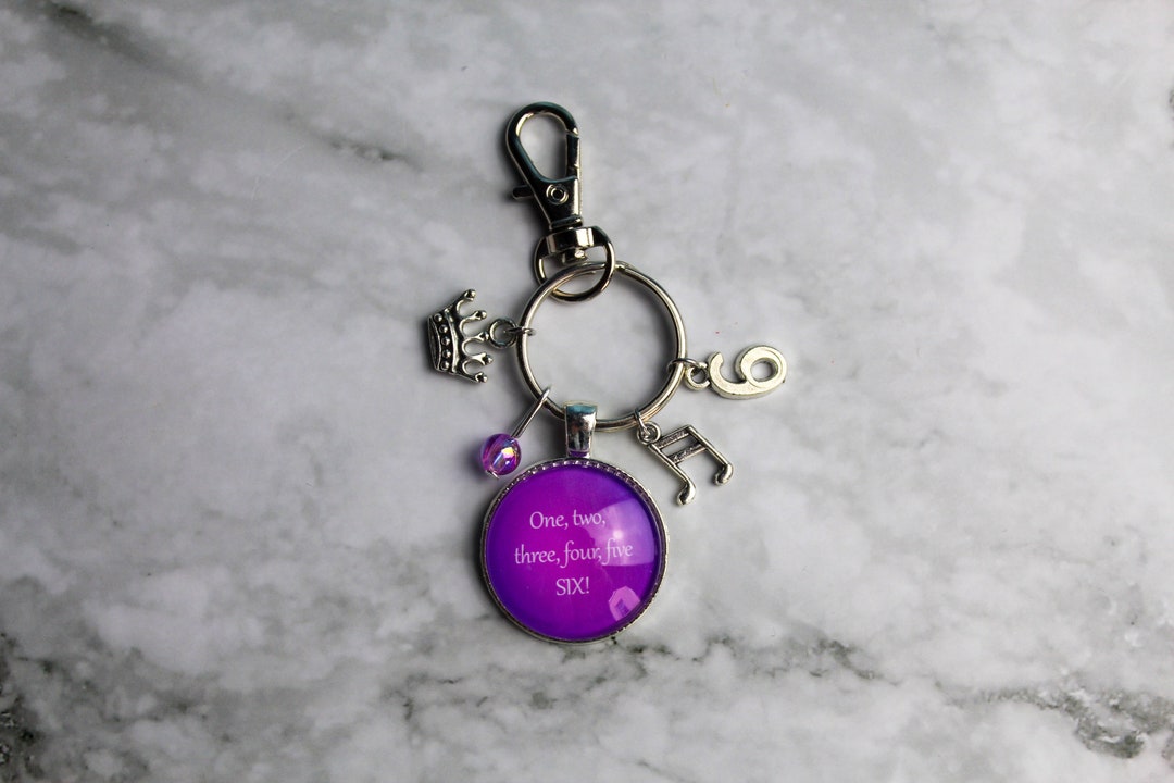 Six Bag Charm, Musical Keyring, Theatre Keychain Stage Bag Charm Gift ...
