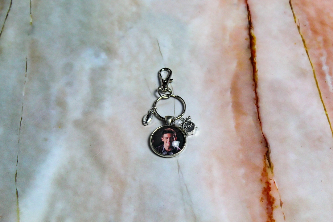 Finn Hudson Bag Charm, Glee Keyring, Cory Monteith Keychain, Gleek Bag ...