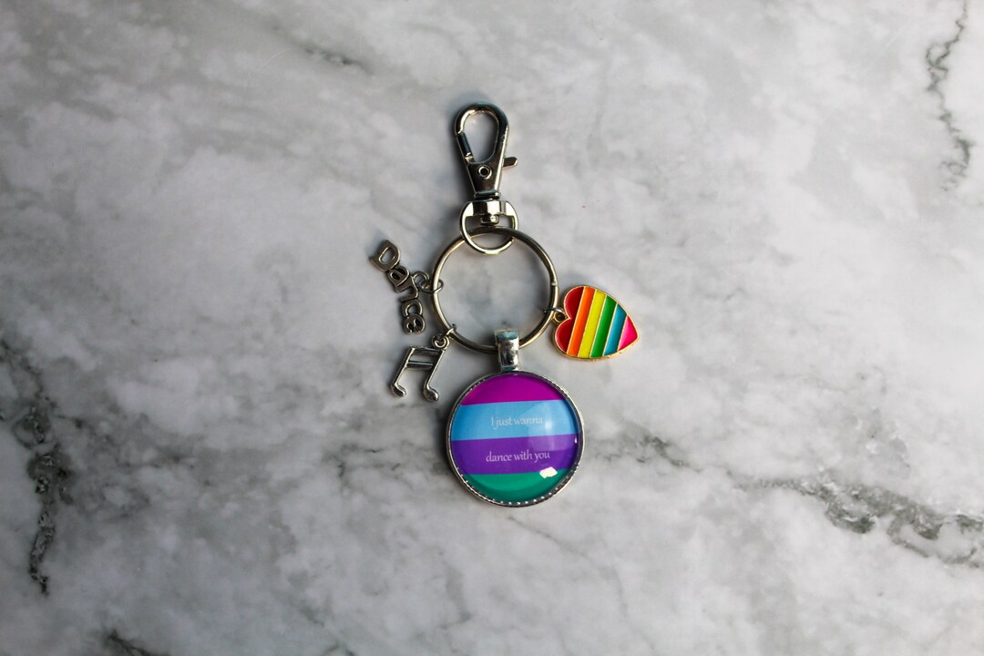 The Prom Bag Charm, Musical Keyring, Theatre Keychain Stage Bag Charm ...