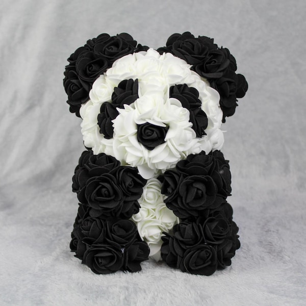 Rose Panda Bear - Etsy UK