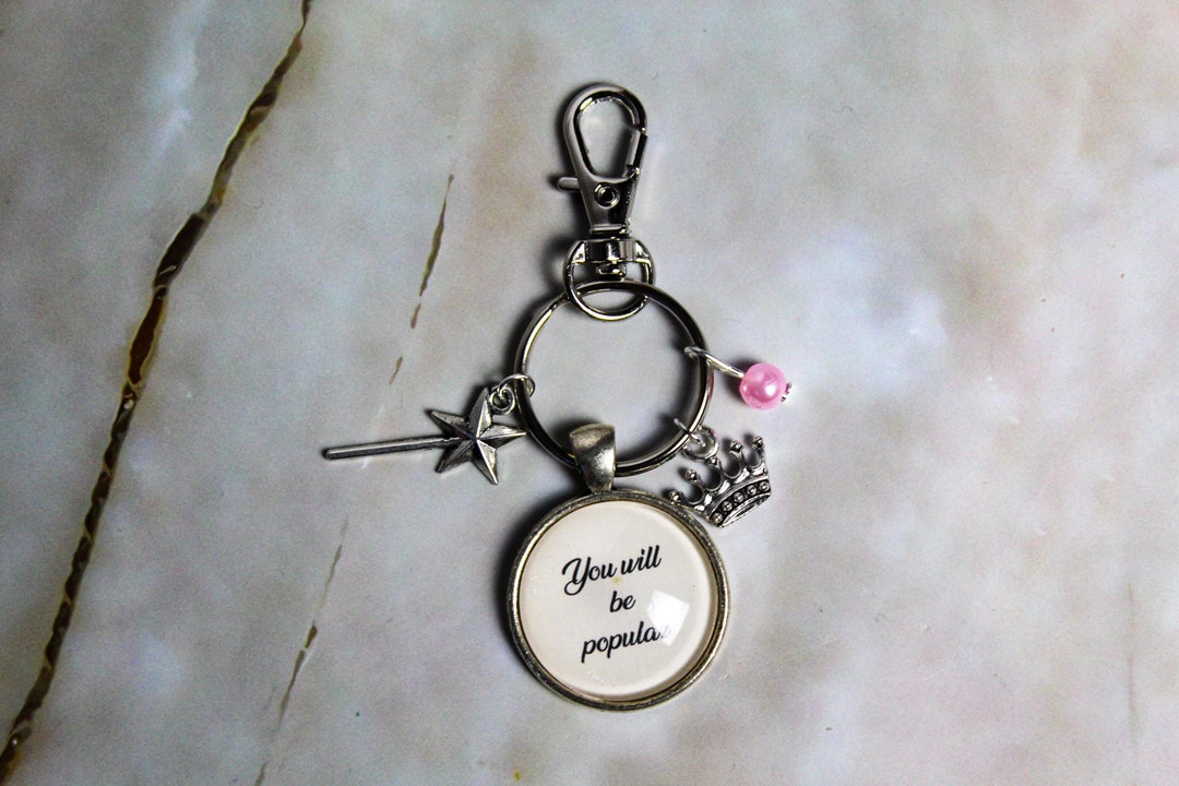 Wicked Bag Charm, Wicked Keyring, Elphaba Glinda Popular Keychain ...