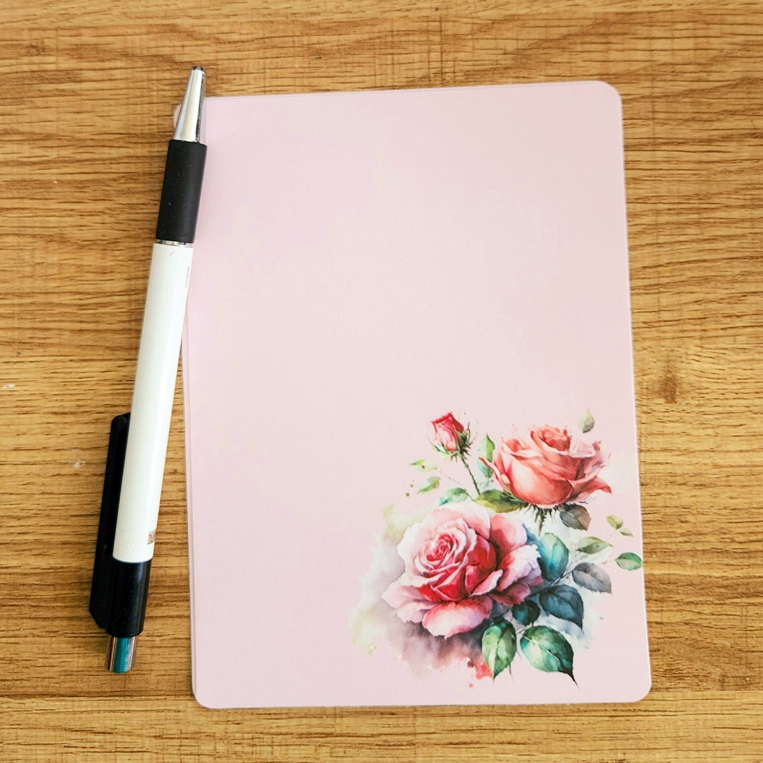 Roses Notepad - Etsy