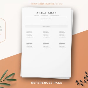 Simple Harvard Resume Template, Professional Resume Template, Easy and ...
