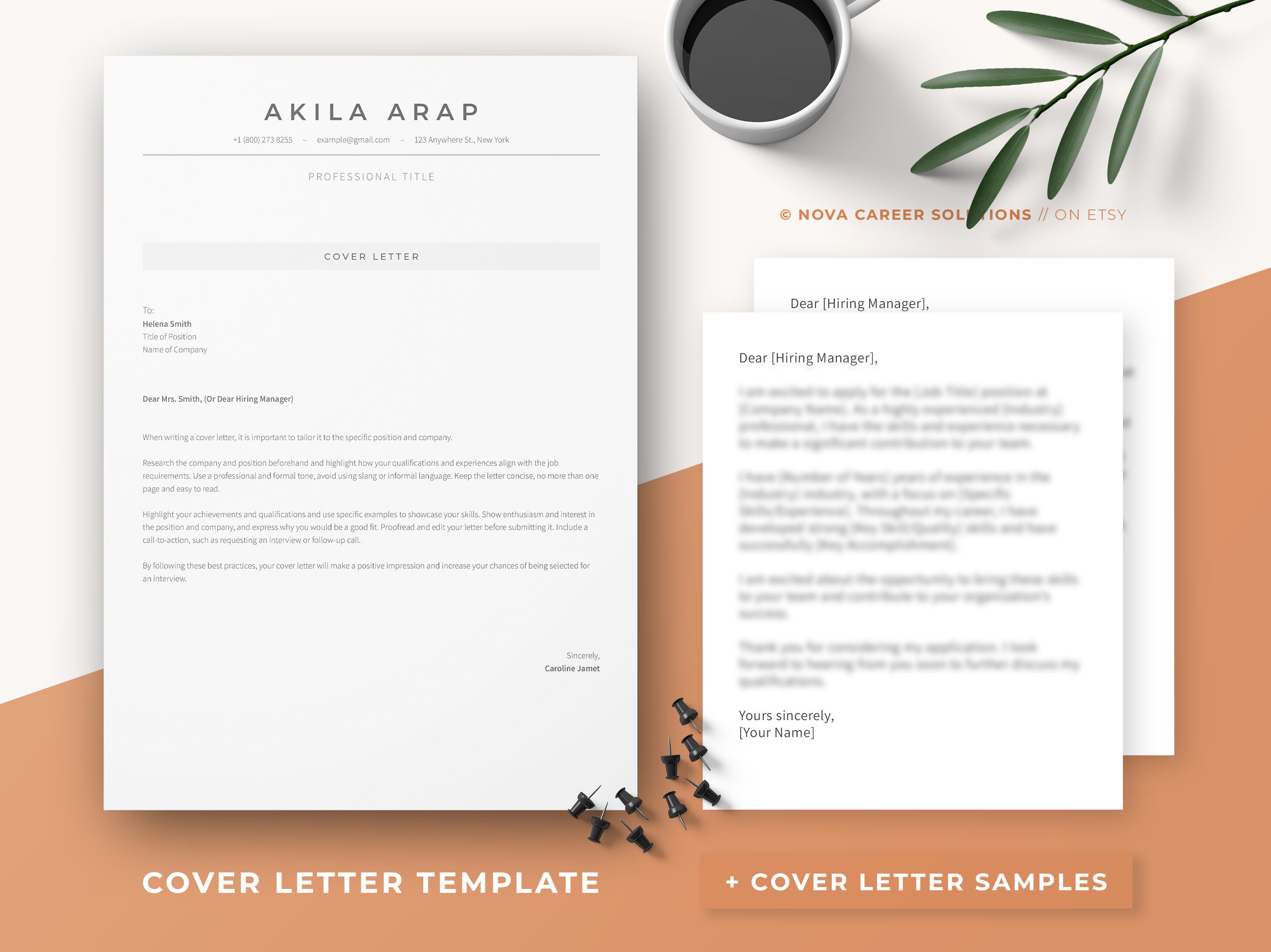 Simple Harvard Resume Template, Professional Resume Template, Easy and ...