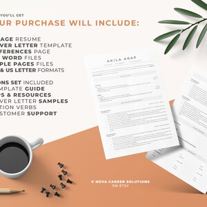 Simple Harvard Resume Template, Professional Resume Template, Easy and ...