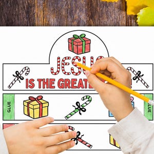 Christmas Sunday School Craft: Jesus is the Greatest Gift, Jesus Birth ...