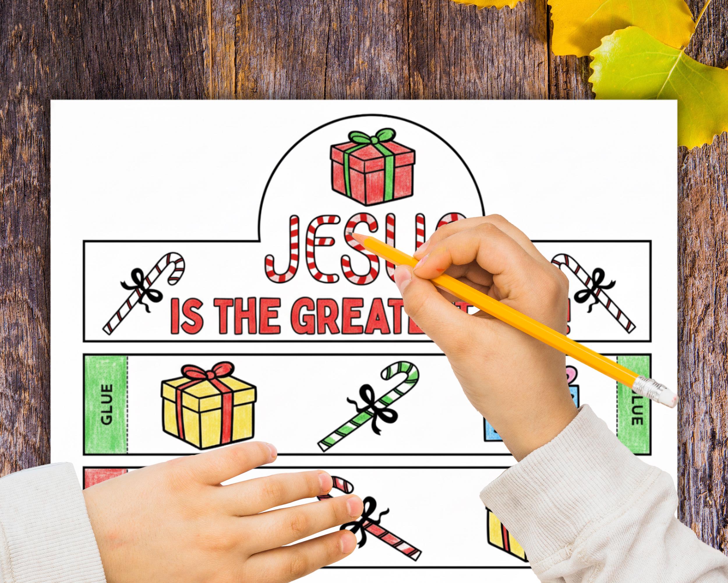 Christmas Sunday School Craft: Jesus is the Greatest Gift, Jesus Birth ...