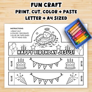 Christmas Sunday School Craft: Happy Birthday Jesus, Jesus is the ...