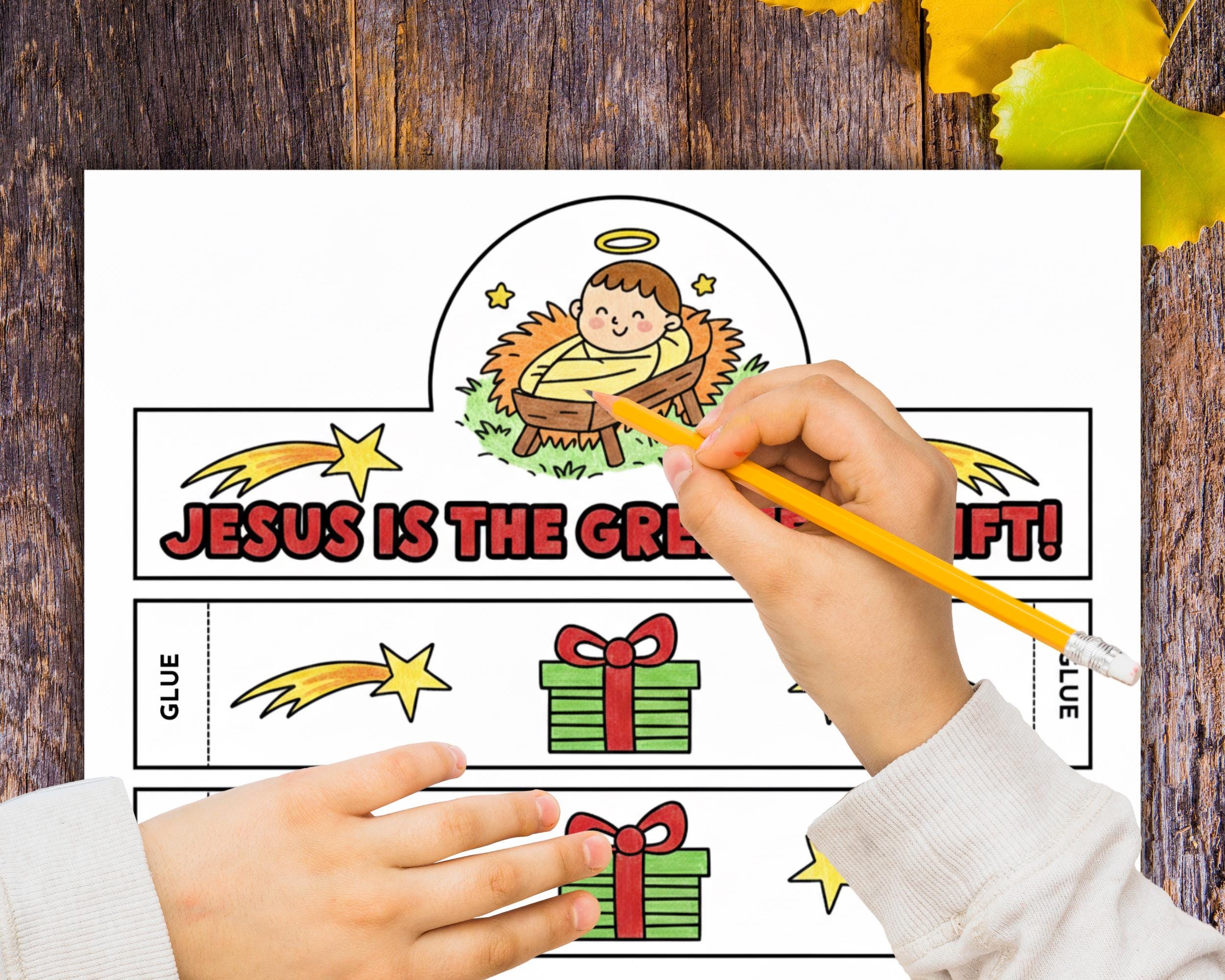 Christmas Sunday School Craft: Jesus is the Greatest Gift, Jesus Birth ...