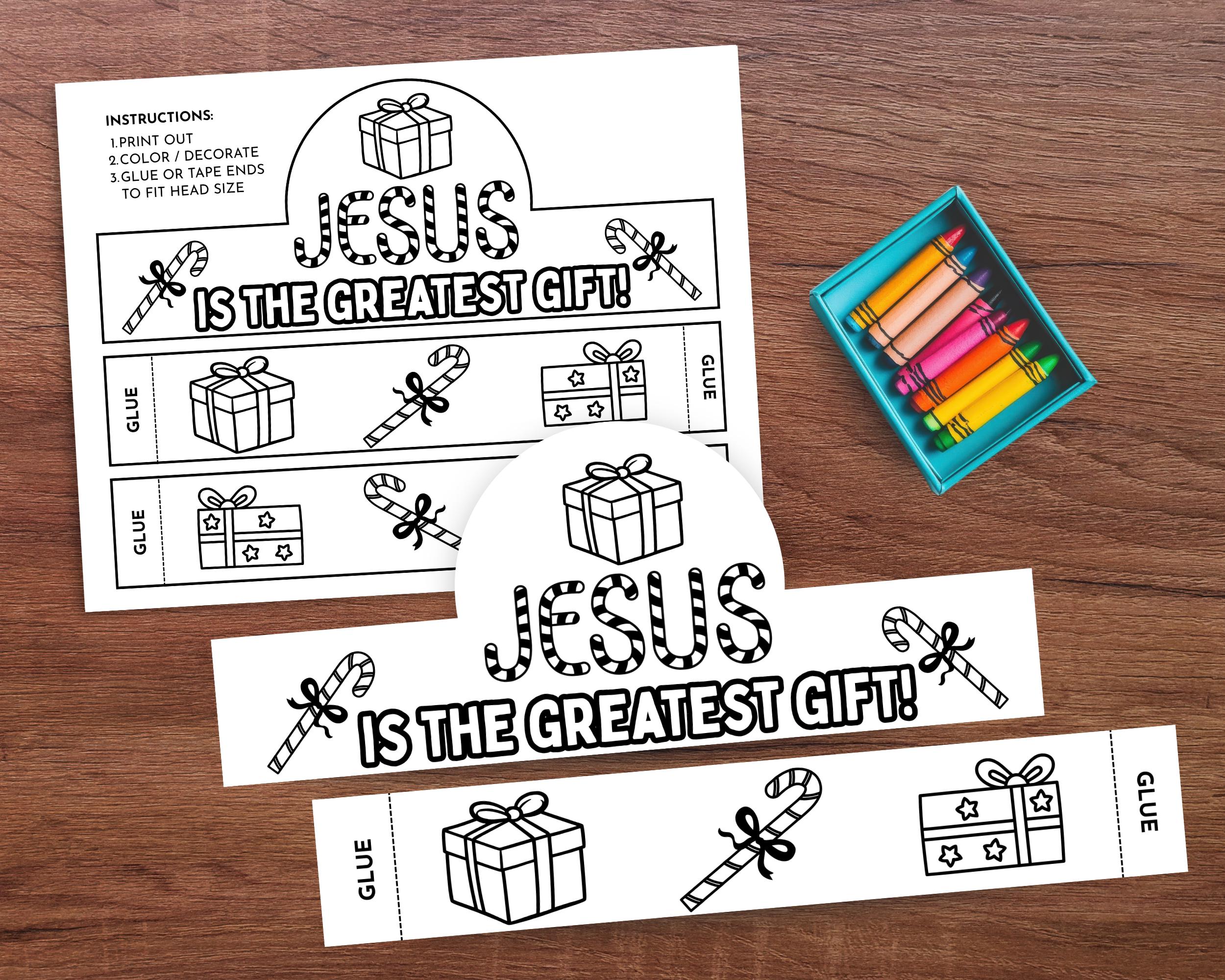 Christmas Sunday School Craft: Jesus is the Greatest Gift, Jesus Birth ...