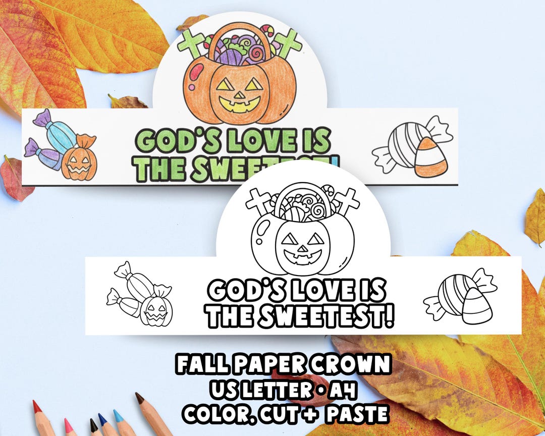 Christian Halloween Craft: God's Love is the Sweetest, Headband Craft ...