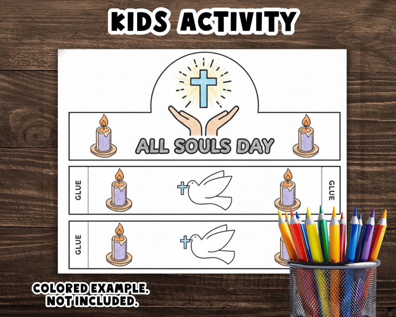 All Souls Day Craft: Sunday School Paper Crown Headband, Bible Study ...