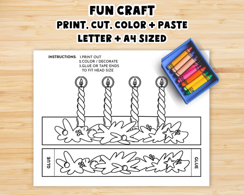 St Lucia Crown Craft: Saint Lucy Coloring Craft, Evergreen Crown With ...